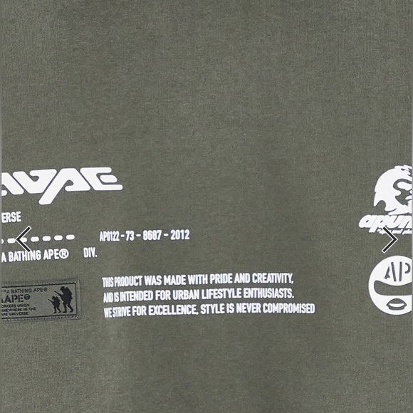 Aape By A Bathing Ape | Shirts & Tops | Aape By A Bathing Ape Emboss ...